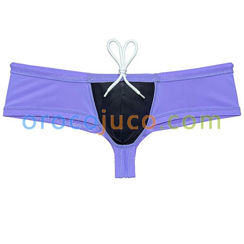 Men's Shiny Metallic Brazilian bikini Swimwear Pouch Drawstring Bathing ...